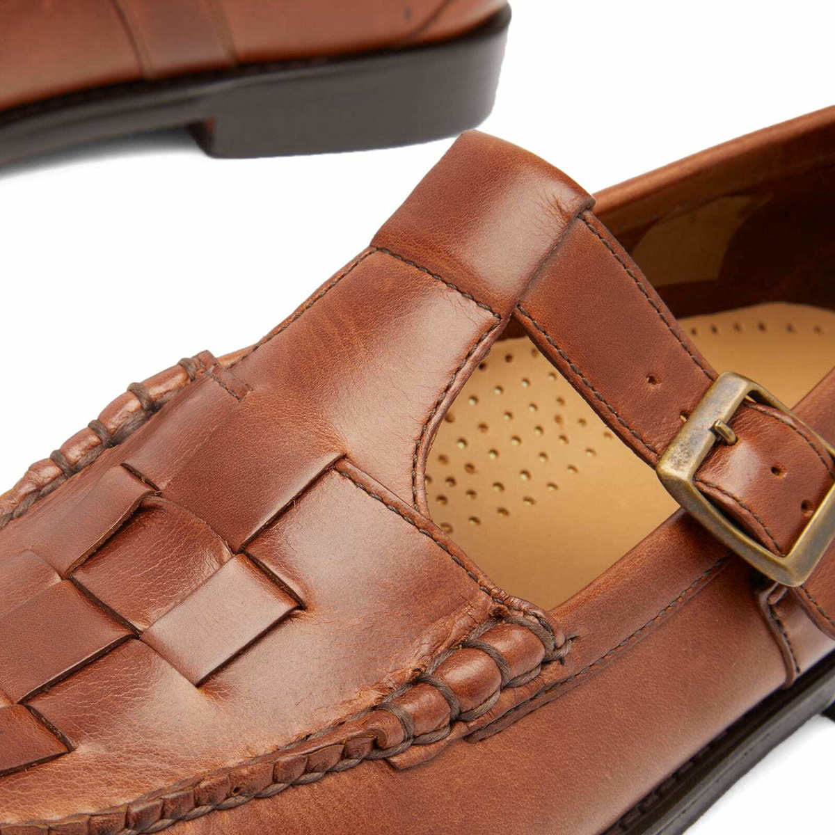 Bass Weejuns Men's Fisherman in Mid Brown Leather Bass Weejuns
