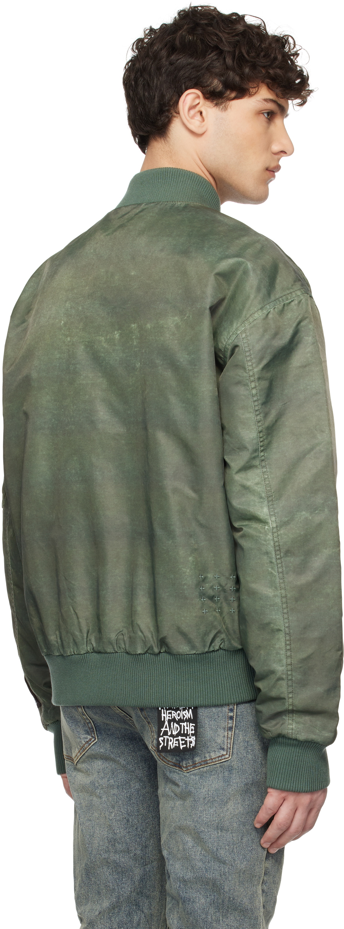 Ksubi Khaki Royalty Bomber Jacket Ksubi