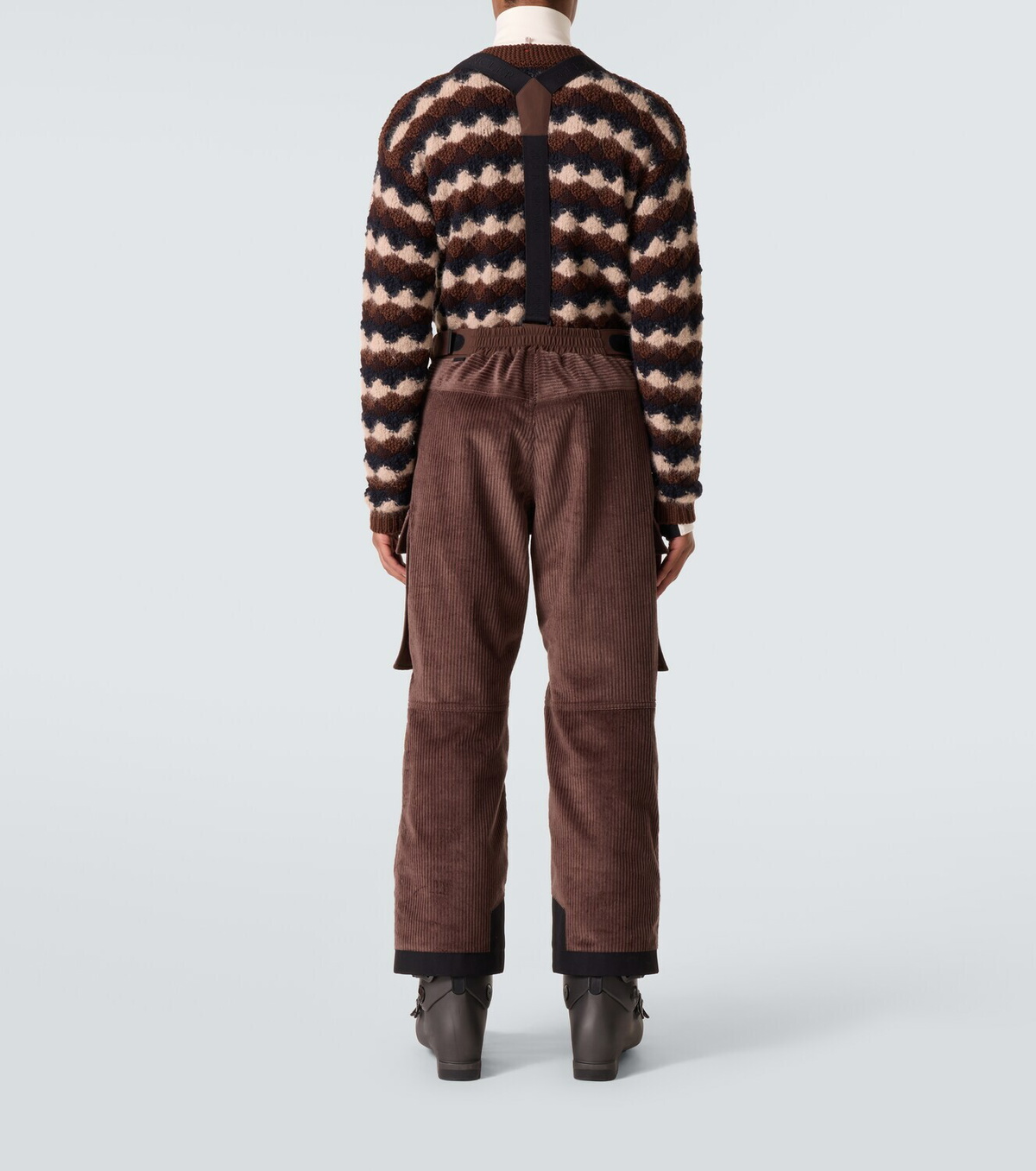 Moncler Grenoble Cotton corduroy ski salopettes Moncler Grenoble