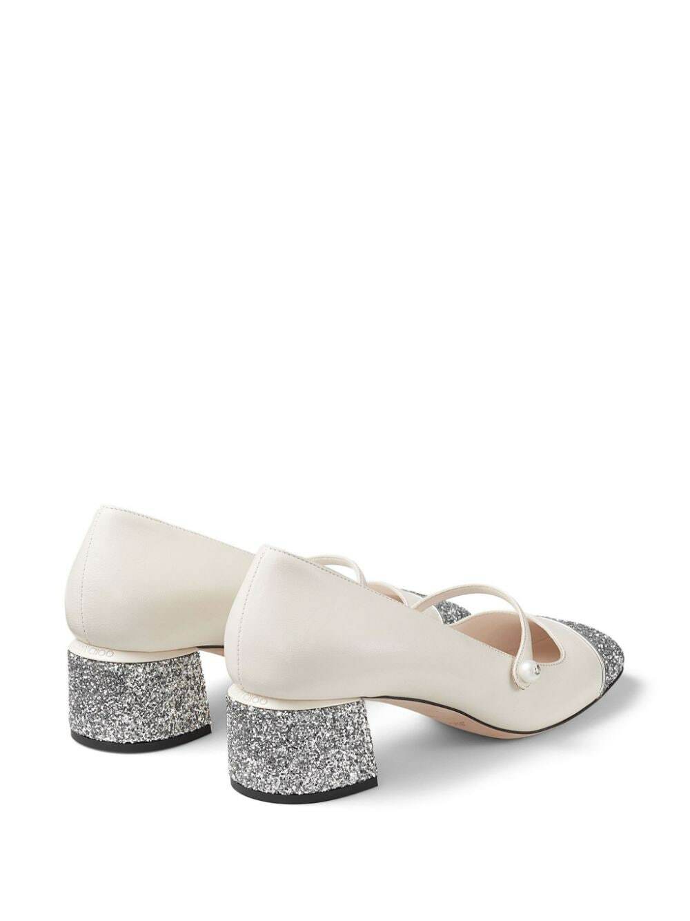 JIMMY CHOO - Elisa 45 Glittered Leather Pumps Jimmy Choo