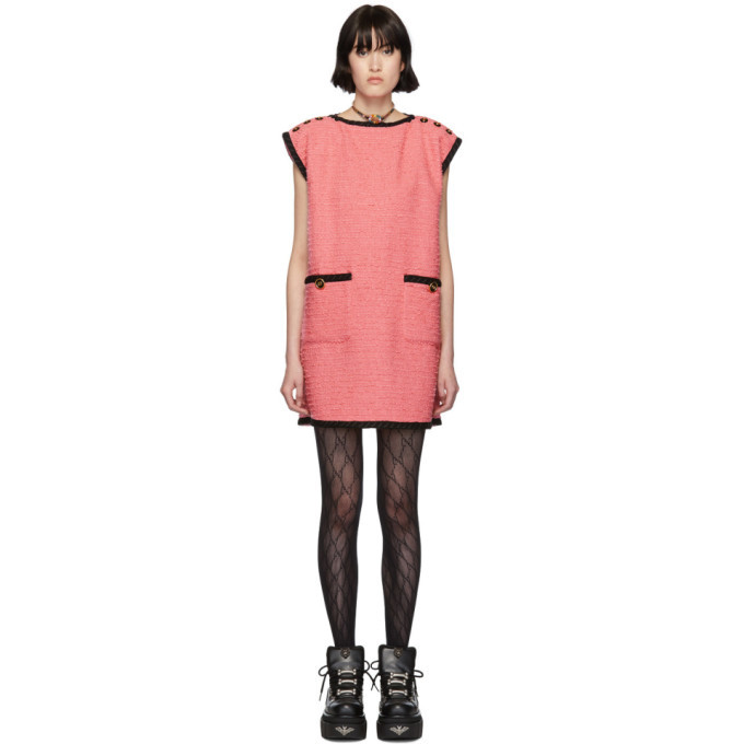 Gucci Pink Tweed GG Dress Gucci