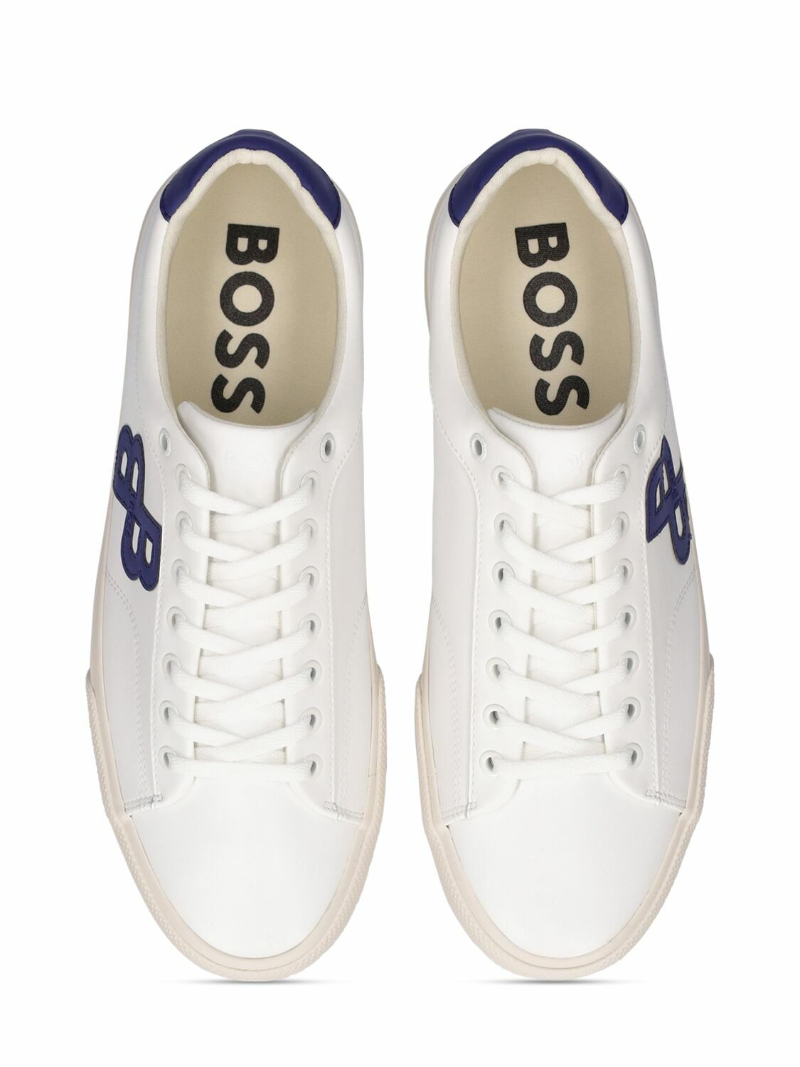 BOSS - Aiden Logo Faux Leather Sneakers BOSS
