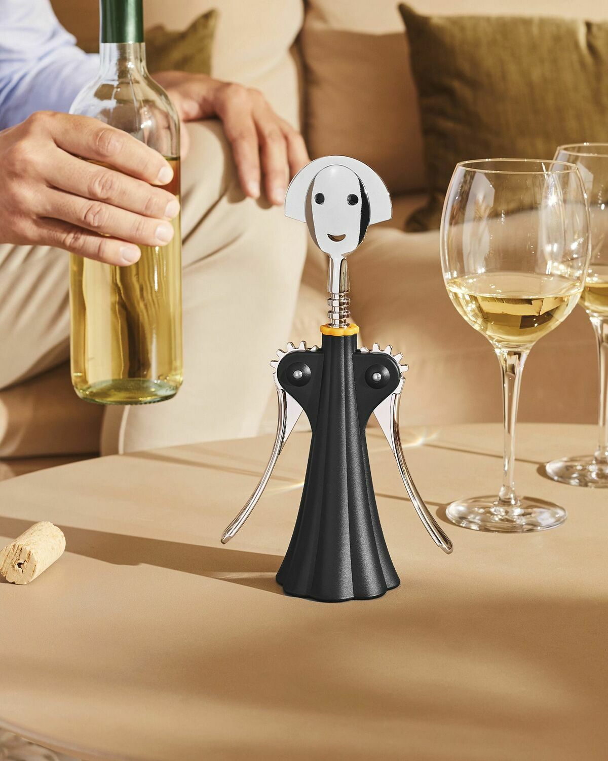 Alessi Anna G Korkenzieher Schw Black Tableware Alessi