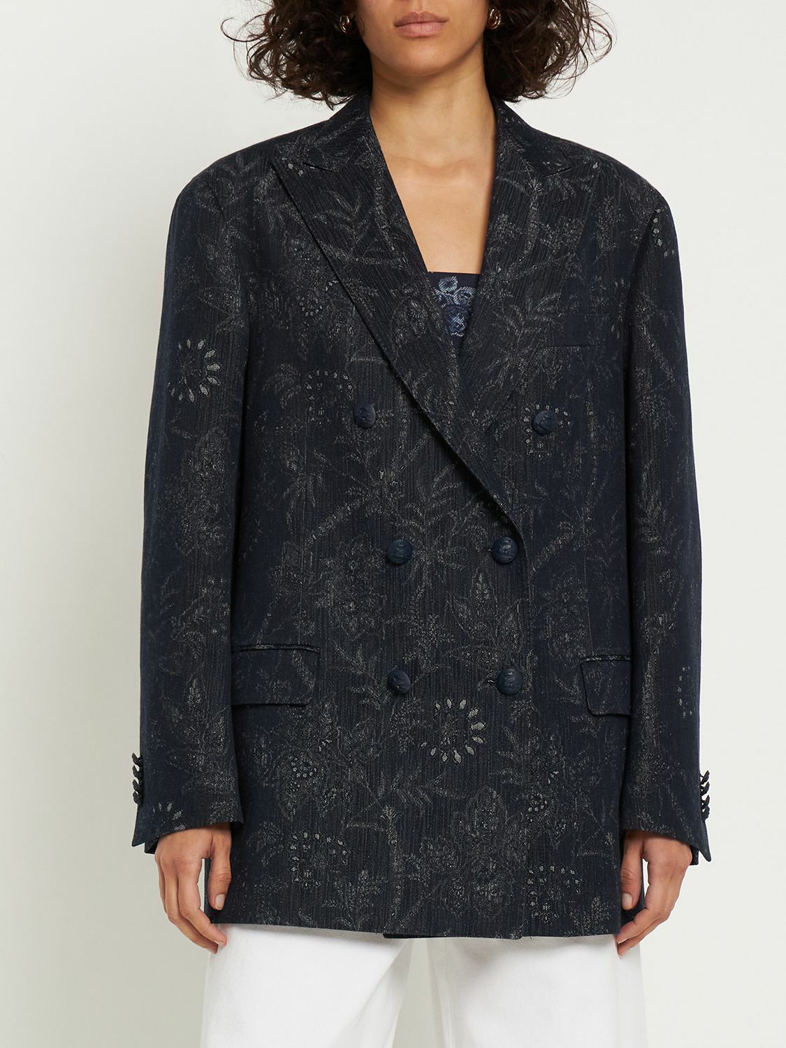 ETRO - Paisley Print Denim Jacket Etro
