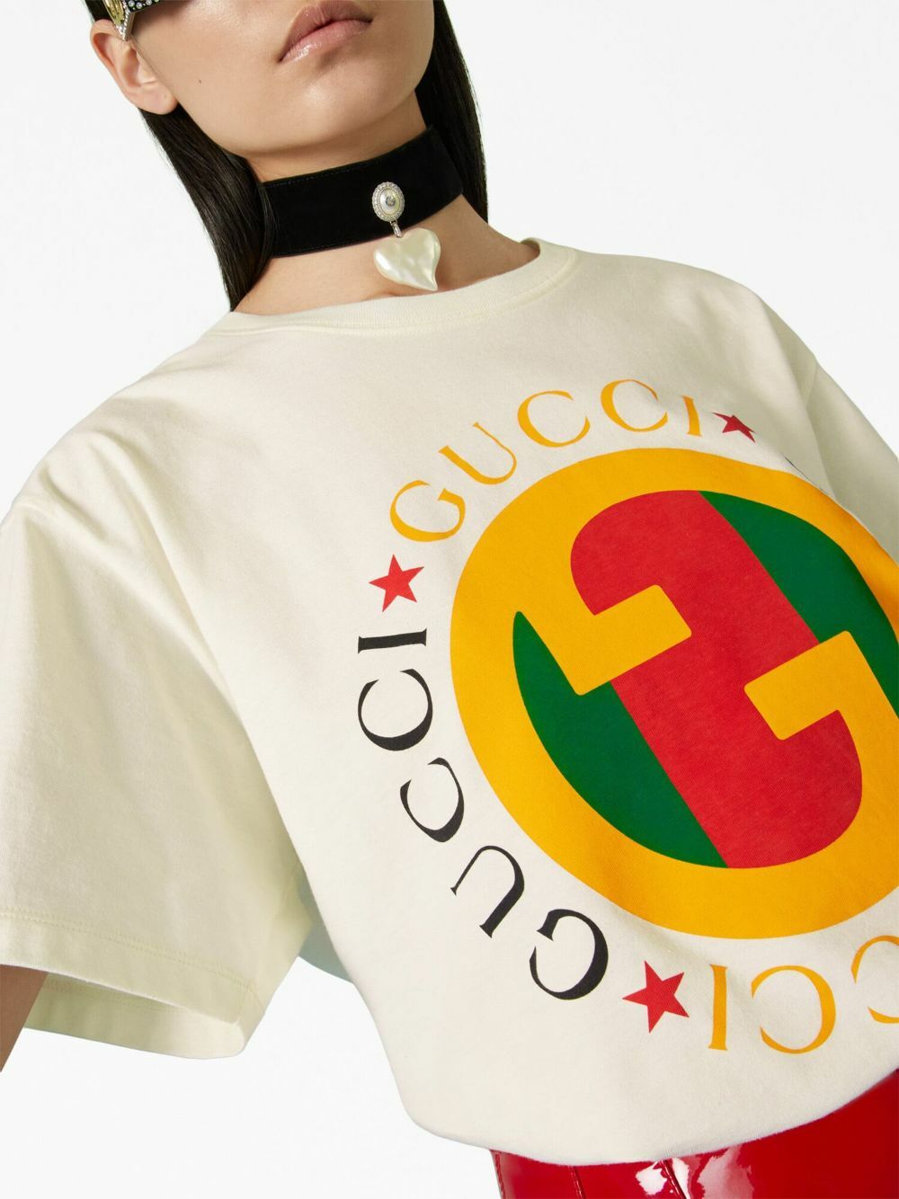 GUCCI - Logo Cotton T-shirt Gucci