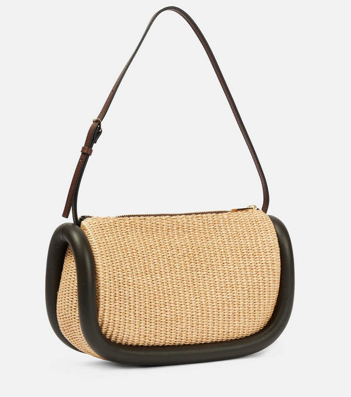 JW Anderson - Bumper Small raffia shoulder bag JW Anderson