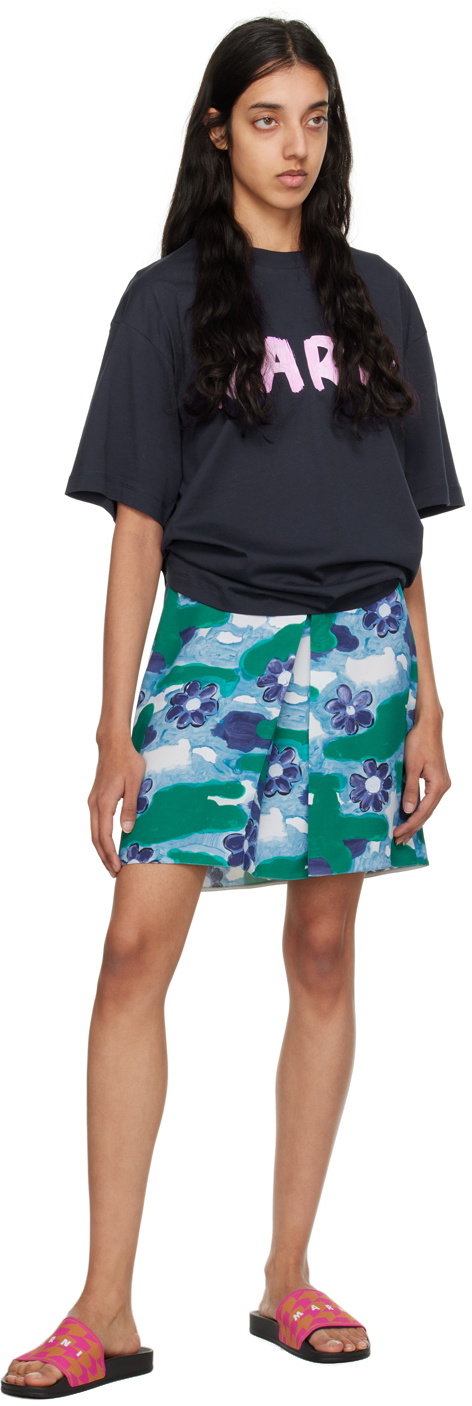 Marni Pink Logo Sandals Marni