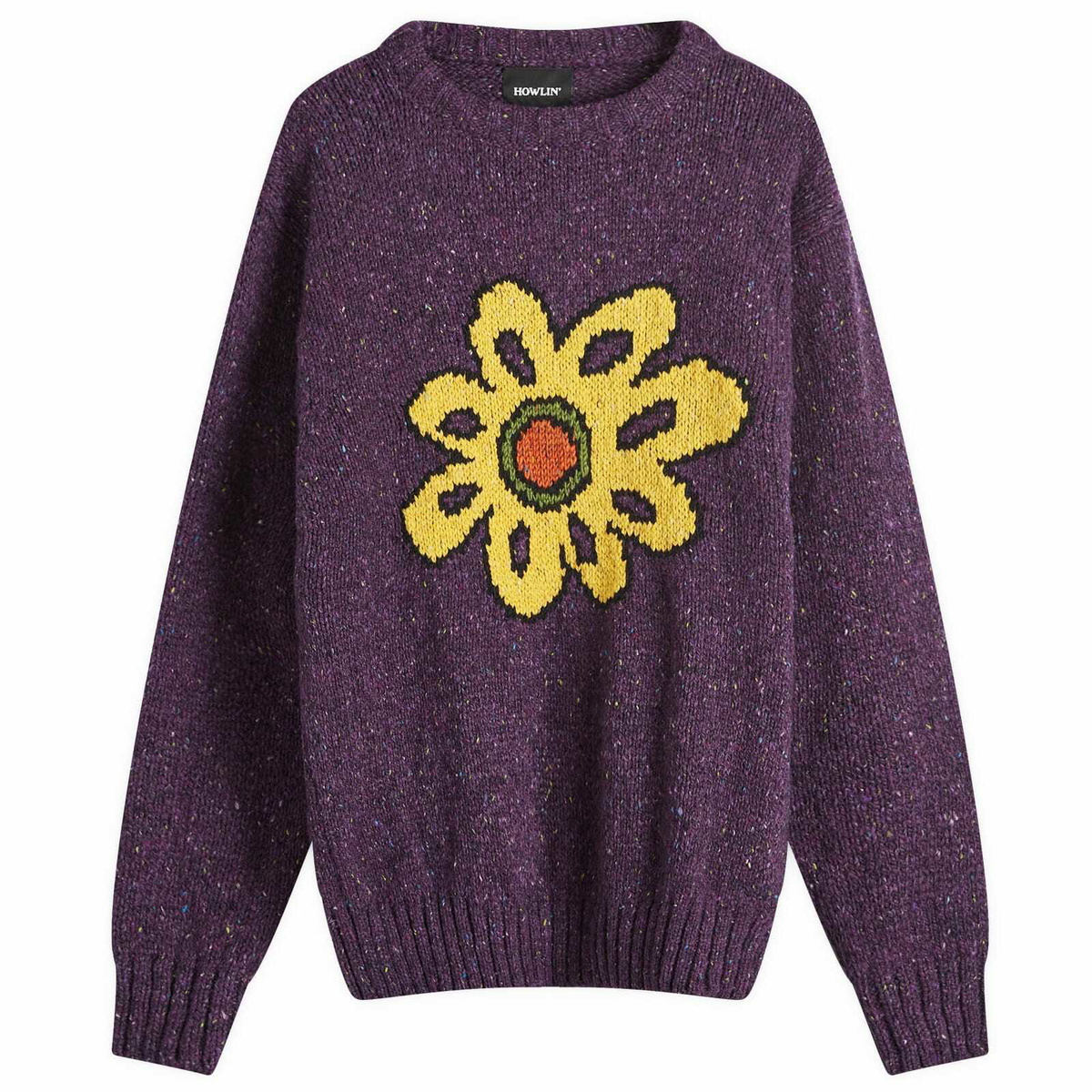 Howlin by Morrison Men's Howlin' Big Flower Lover Jumper in Purple ...