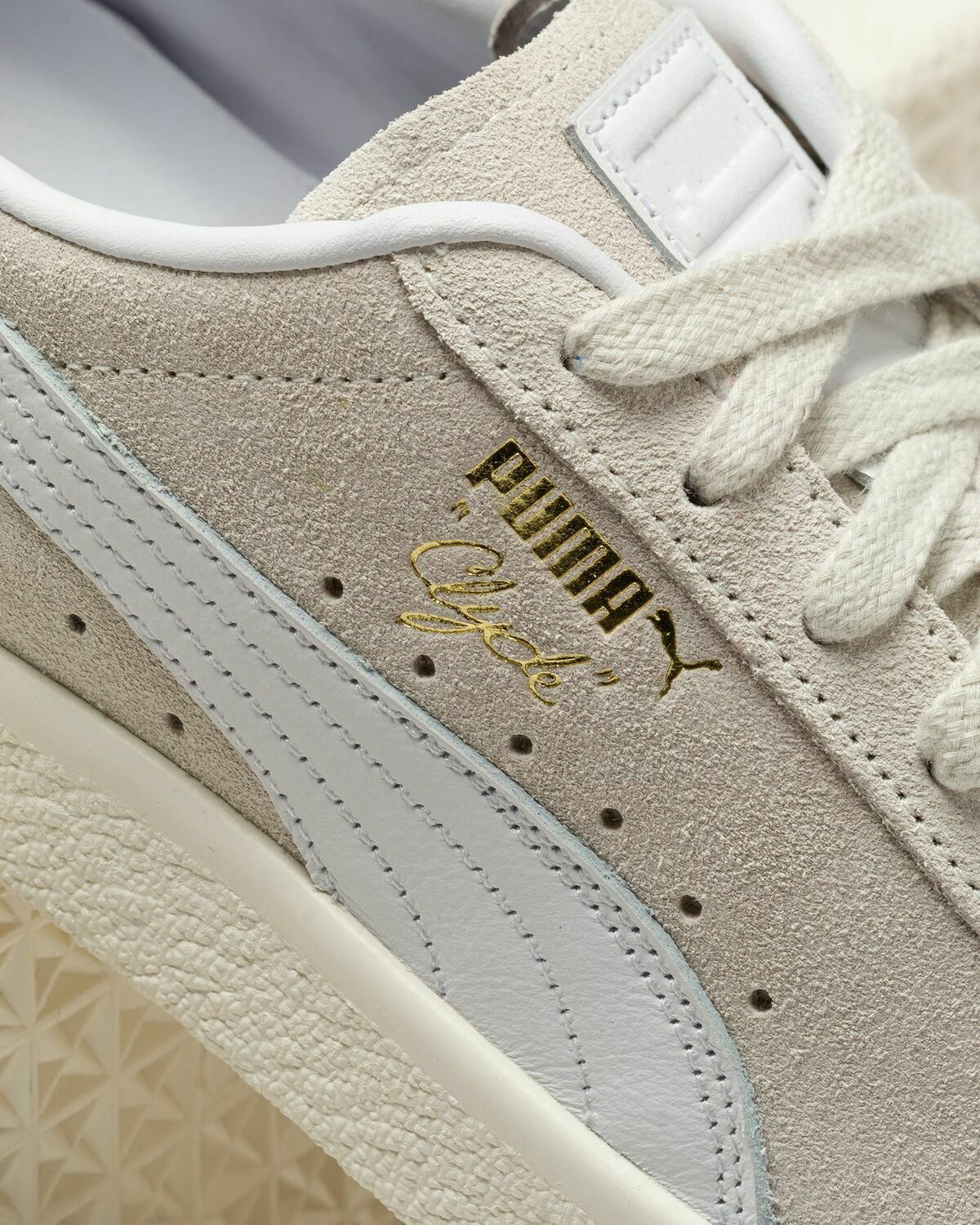 Puma Clyde Prm White|Beige Lowtop Puma