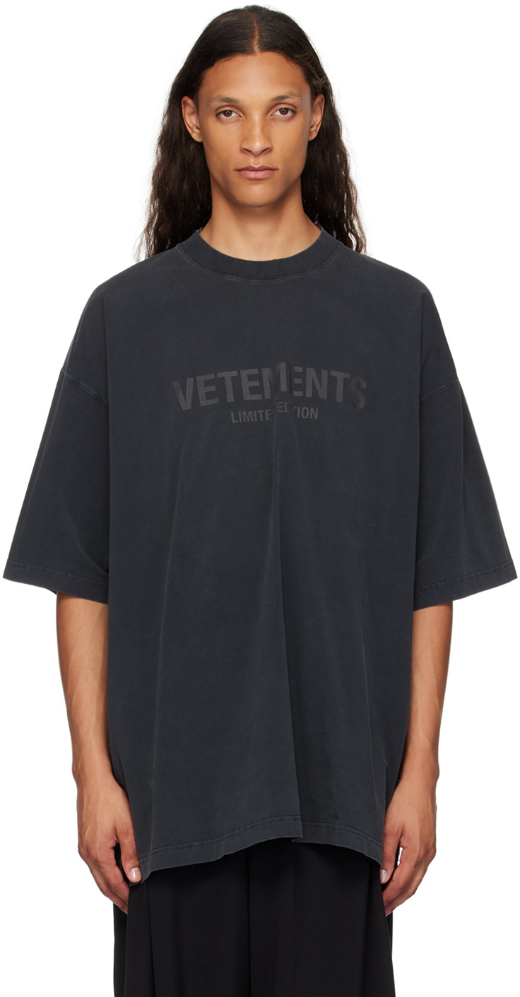 VETEMENTS Black 'Limited Edition' T-Shirt Vetements