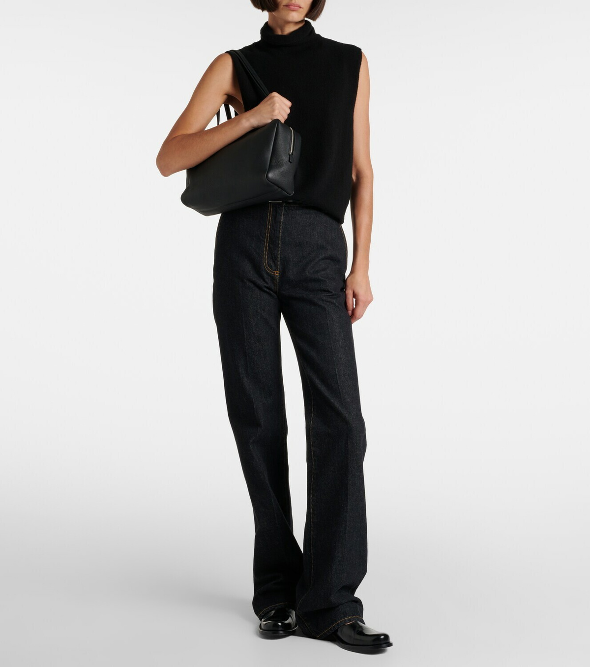 The Row Astra leather shoulder bag The Row