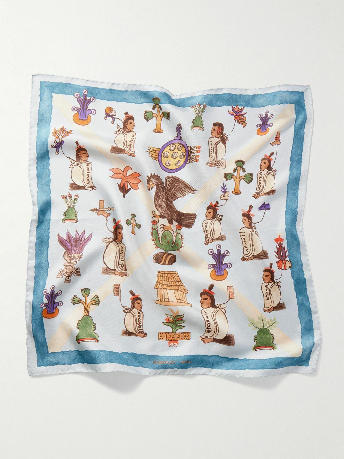 Rubinacci - Mendoza Printed Silk-Twill Pocket Square Rubinacci