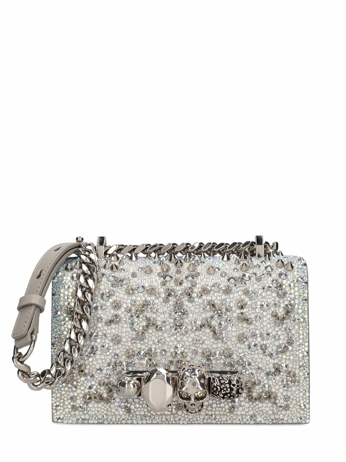 ALEXANDER MCQUEEN - Mini Jewelled Satchel Embellished Bag Alexander McQueen