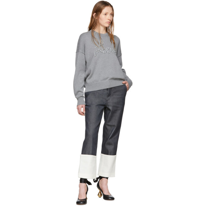 Loewe Grey Stitch Sweater Loewe