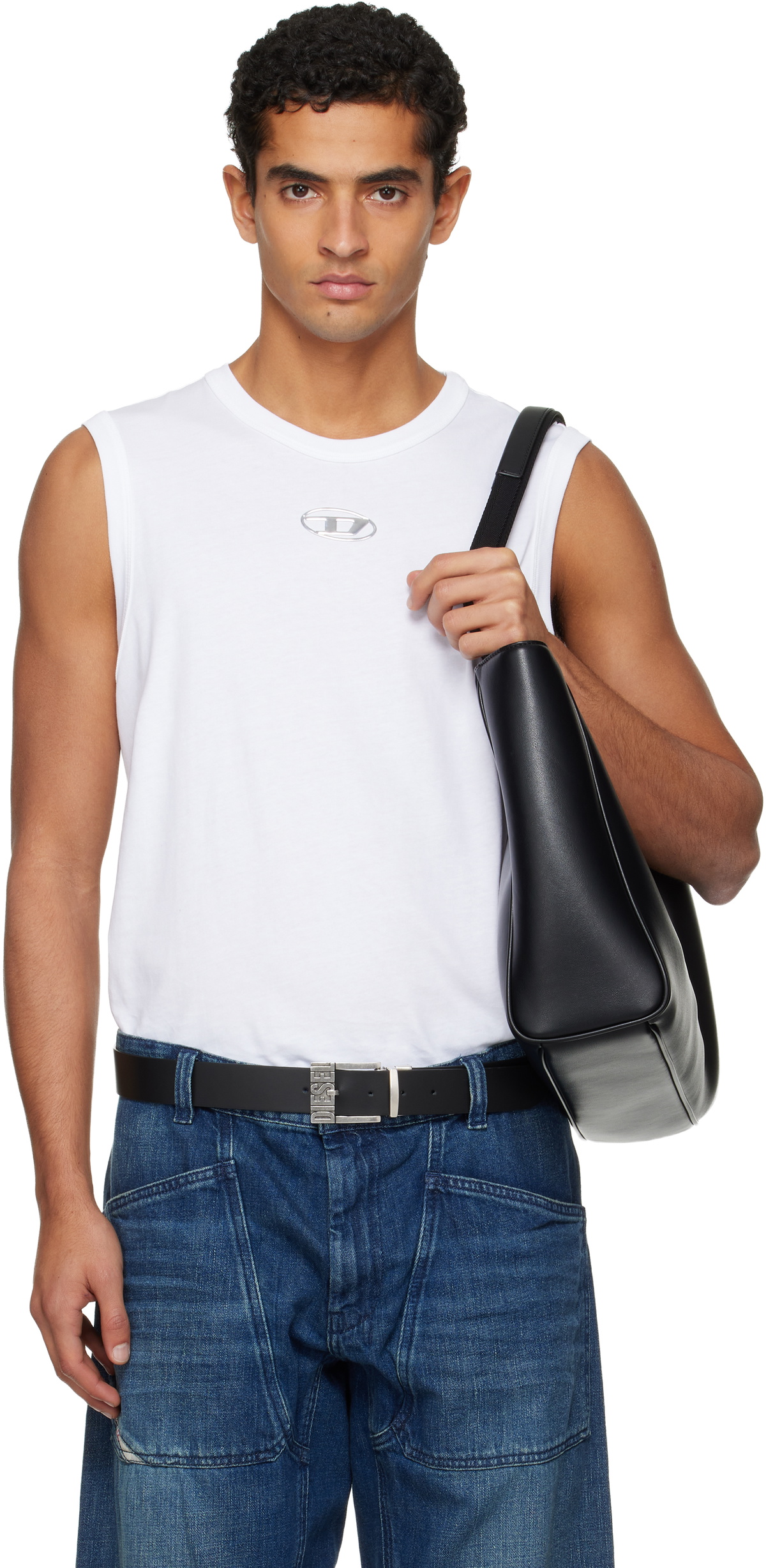 Diesel White T-Bisco-Od Tank Top Diesel