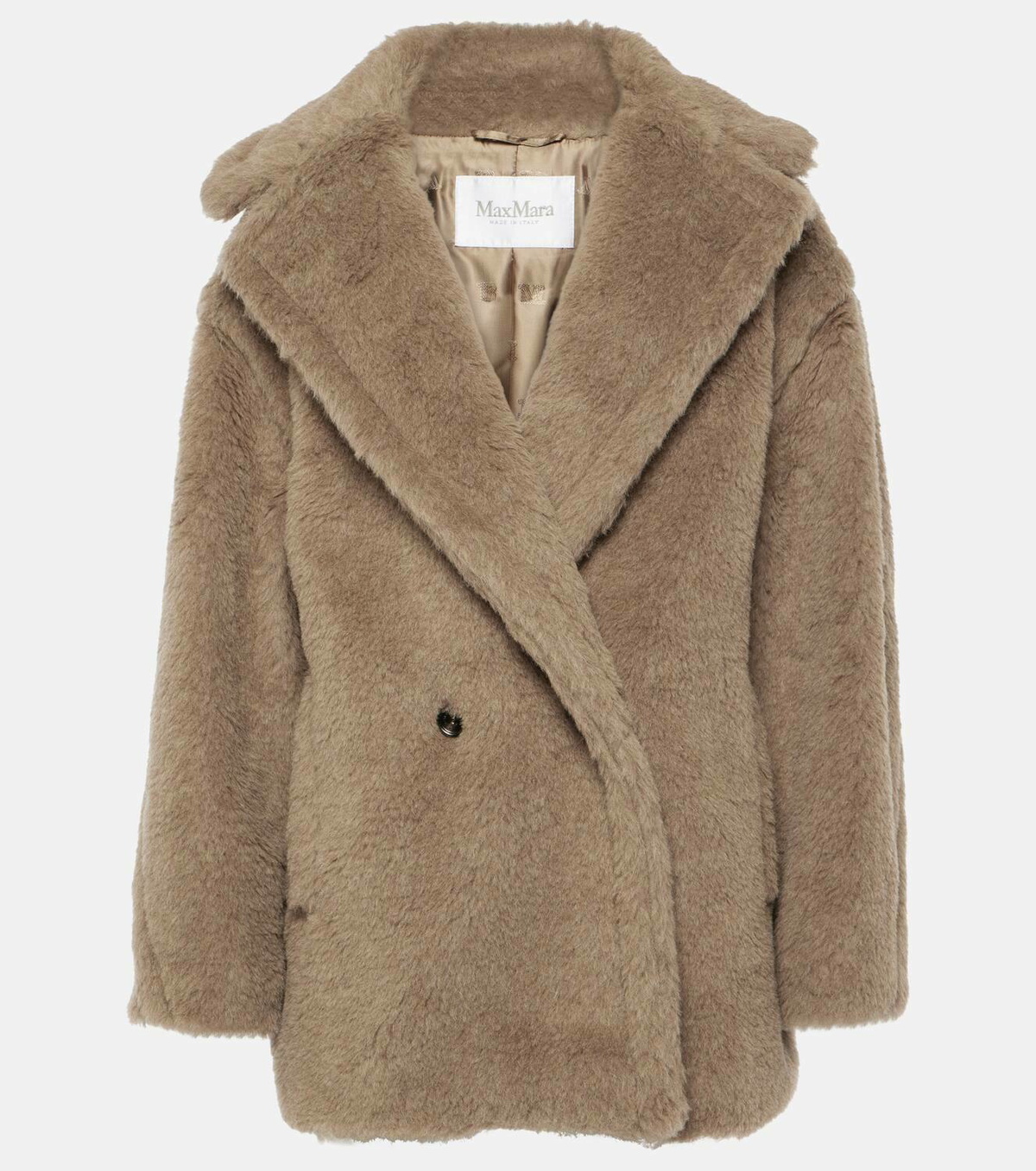 Max Mara Espero alpaca, wool, and silk teddy jacket Max Mara