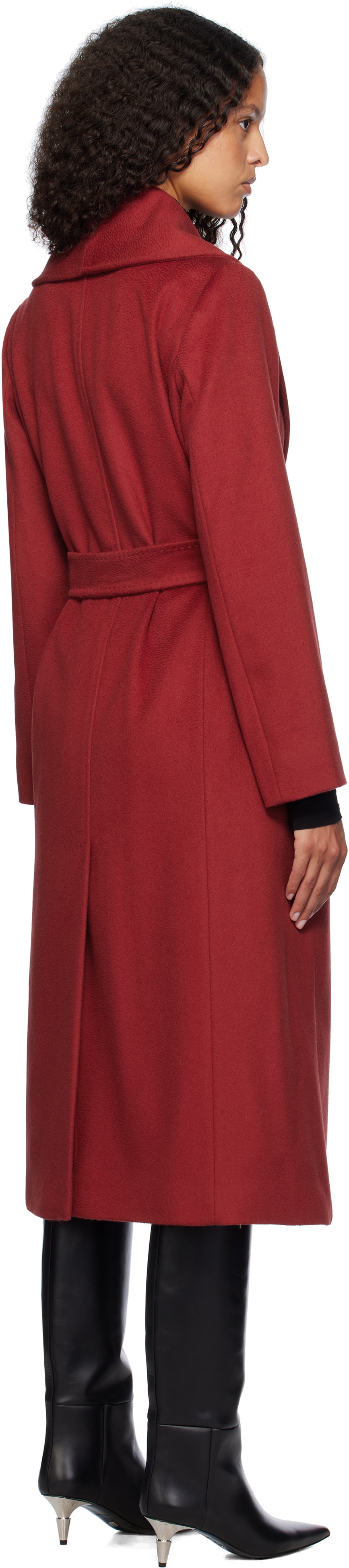 Max Mara Red Loriana Coat Max Mara