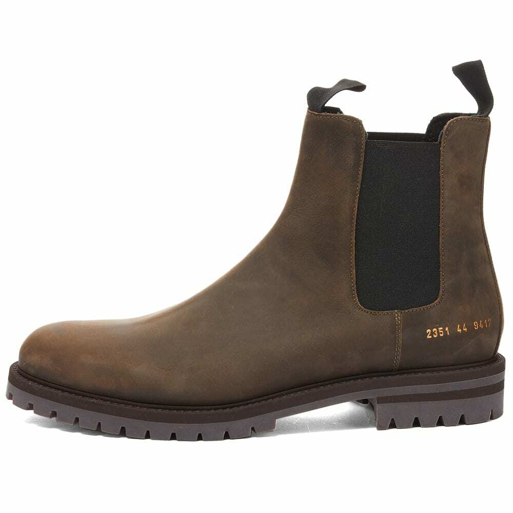 Common Projects Men's Winter Chelsea Boot in Dark Brown Common Projects