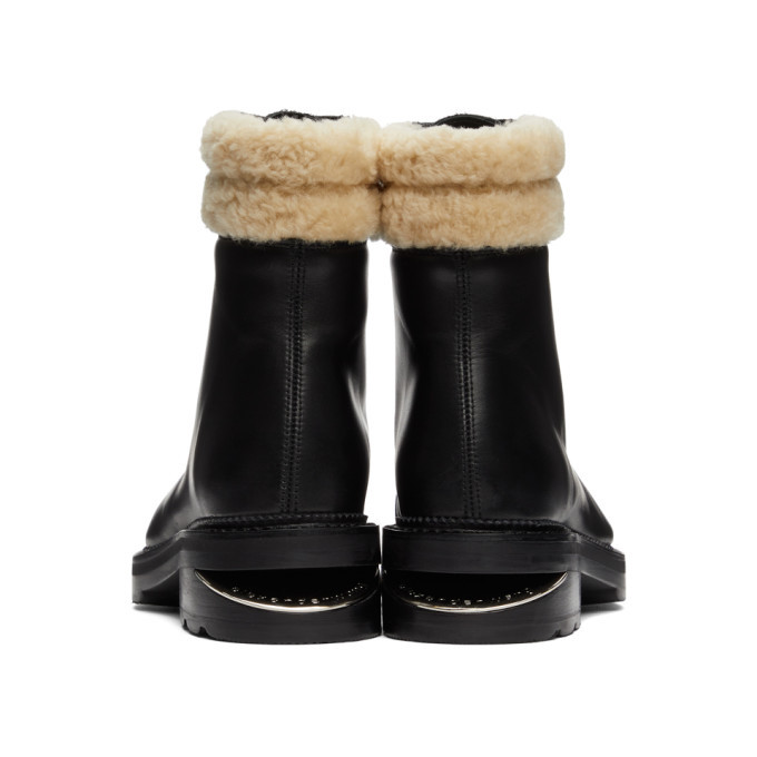 Alexander Wang Black Shearling Andy Boots Alexander Wang