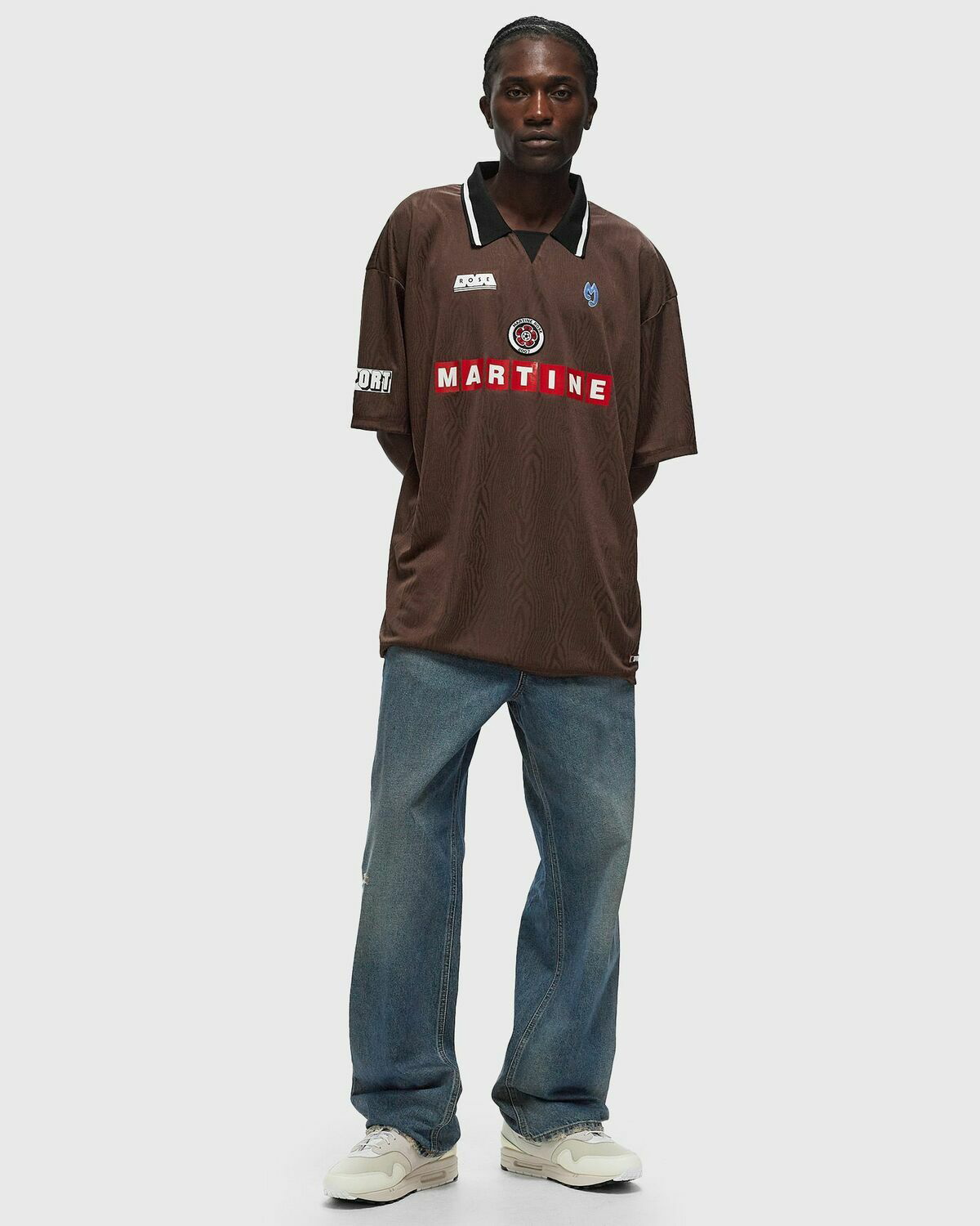 Martine Rose Football Top Brown Jerseys Martine Rose Martine Rose Football Top Brown Jerseys Martine Rose