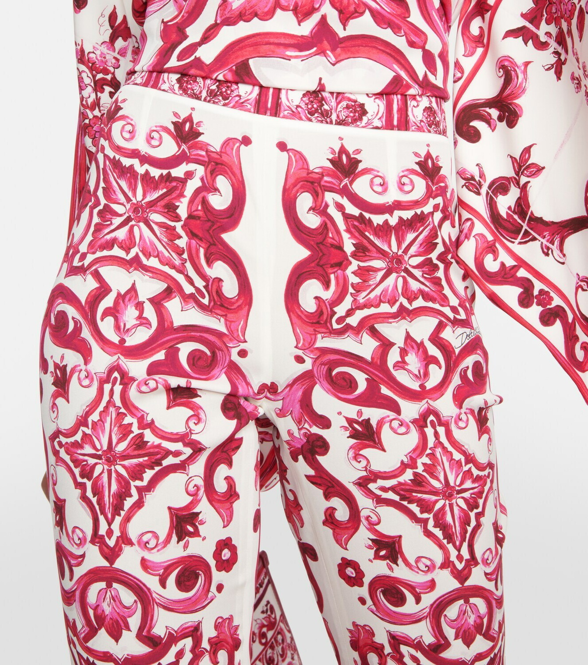 Dolce&Gabbana Printed flared trumpet leg pants Dolce & Gabbana
