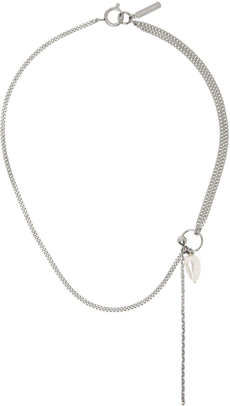 Justine Clenquet Silver Larry Necklace Justine Clenquet