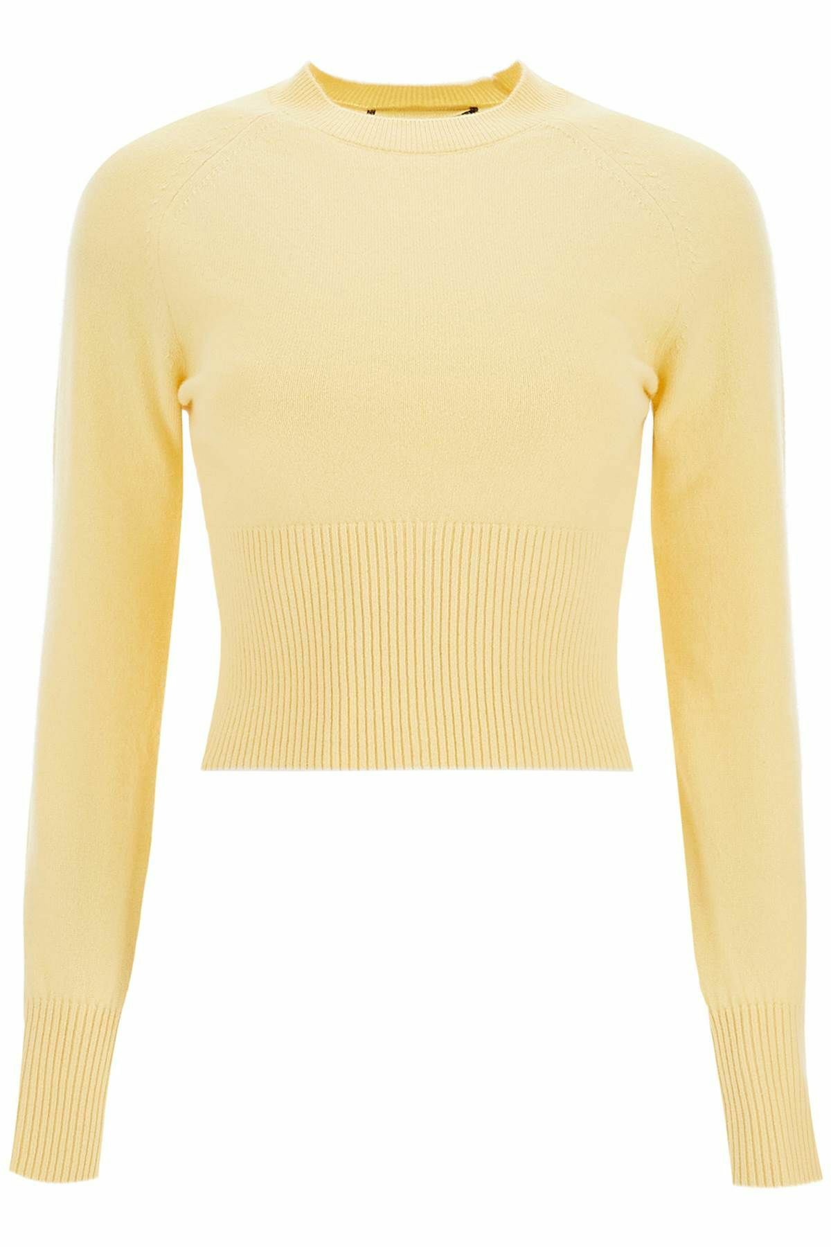 JACQUEMUS cropped pullover 'the threshold Yellow Jacquemus