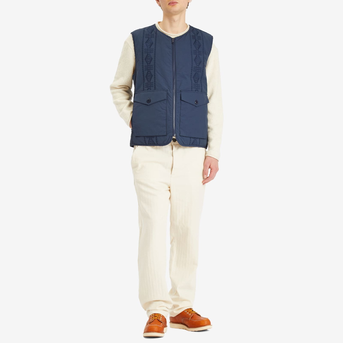 Pendleton Men's Reversible Parachute Liner Vest in Navy Pendleton