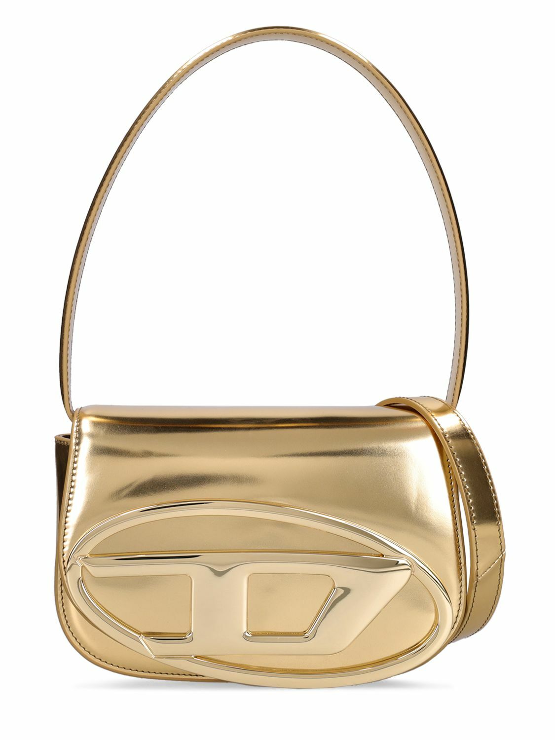 DIESEL 1dr Laminated Leather Shoulder Bag Diesel