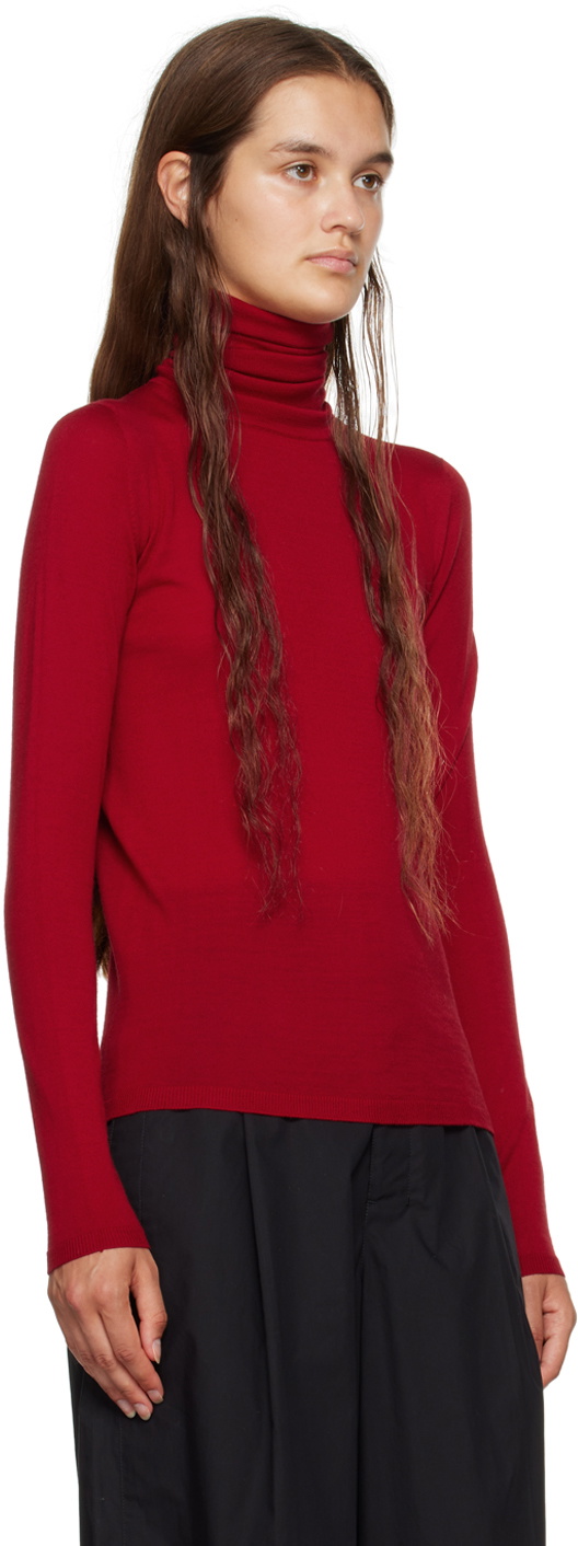 Max Mara Red Leandro Turtleneck Max Mara
