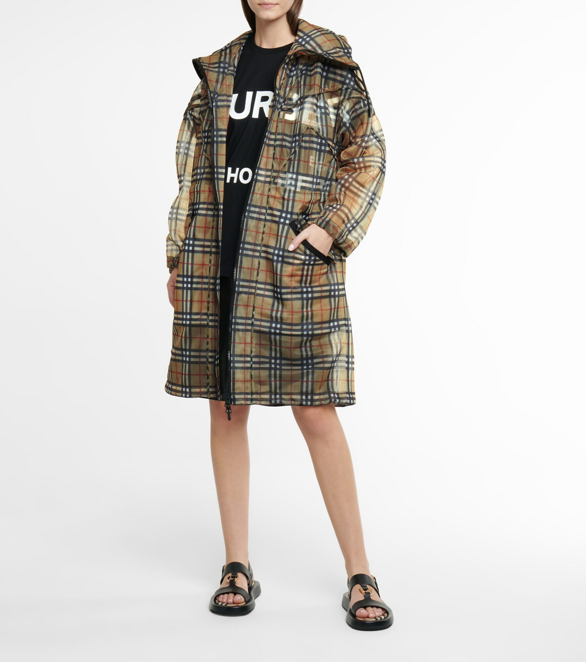 Burberry - Vintage Check mesh parka Burberry