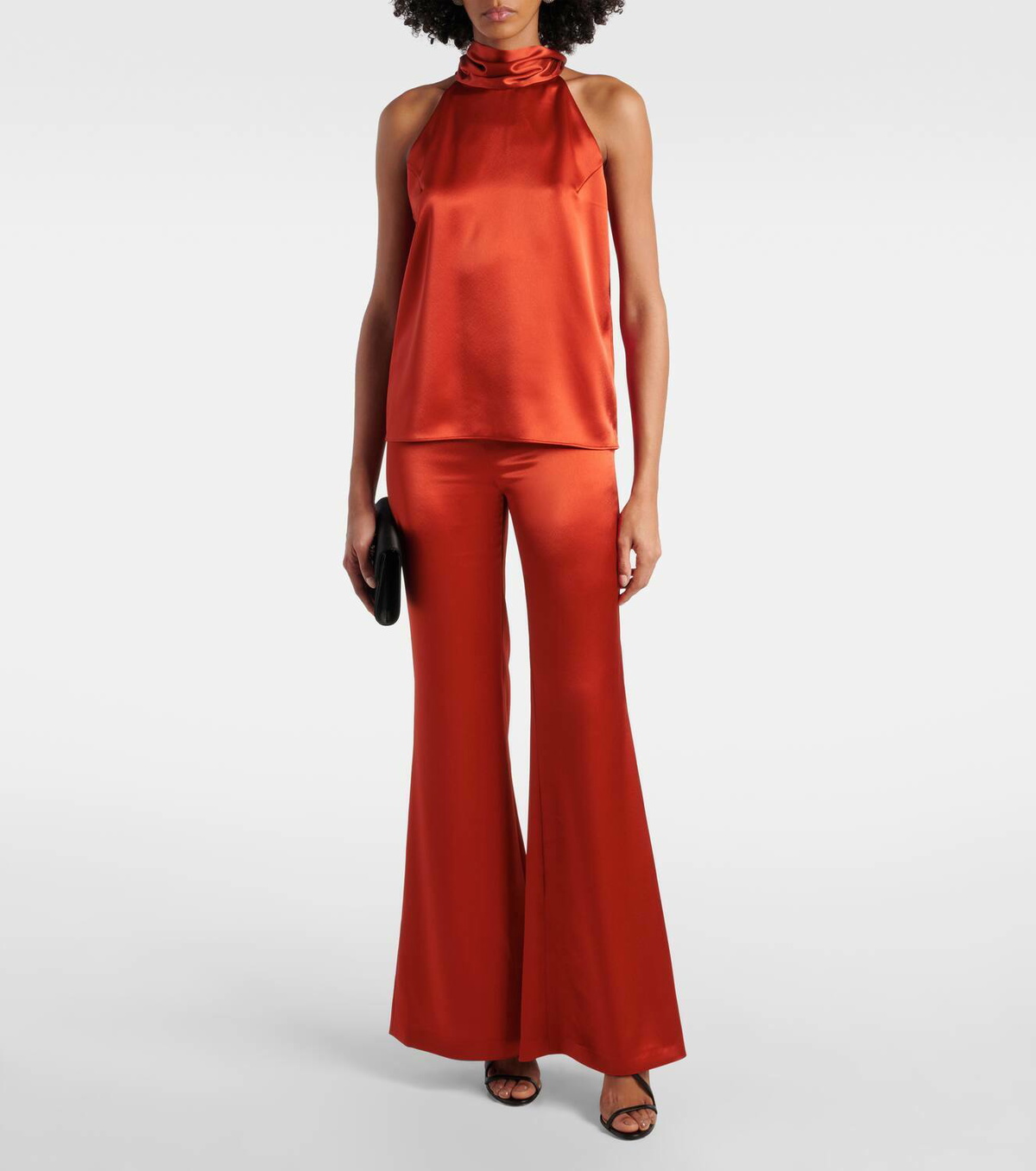 Galvan Sienna satin top Galvan