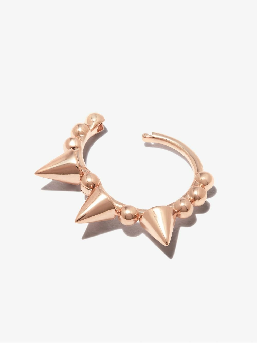 MARIA TASH 18K Rose Gold Triple Spike Hoop Earring Maria Tash