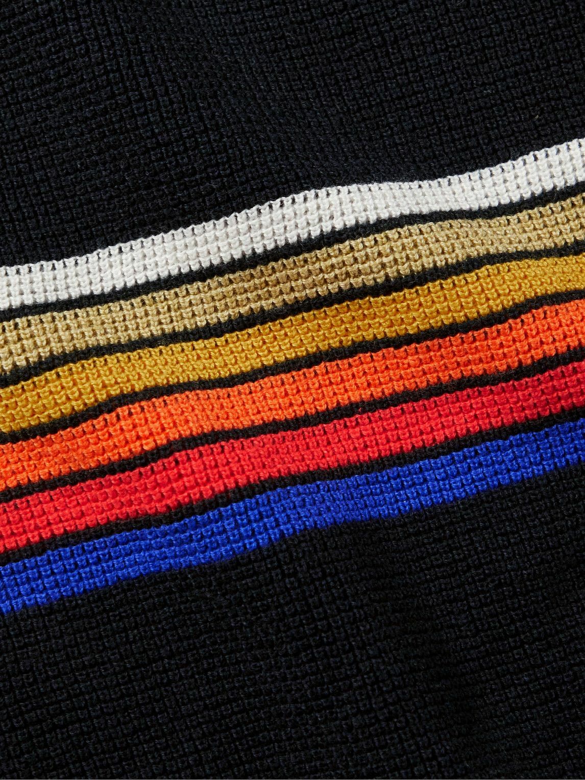 Outerknown - Nostalgic Striped Waffle-Knit Organic Cotton-Blend Sweater ...