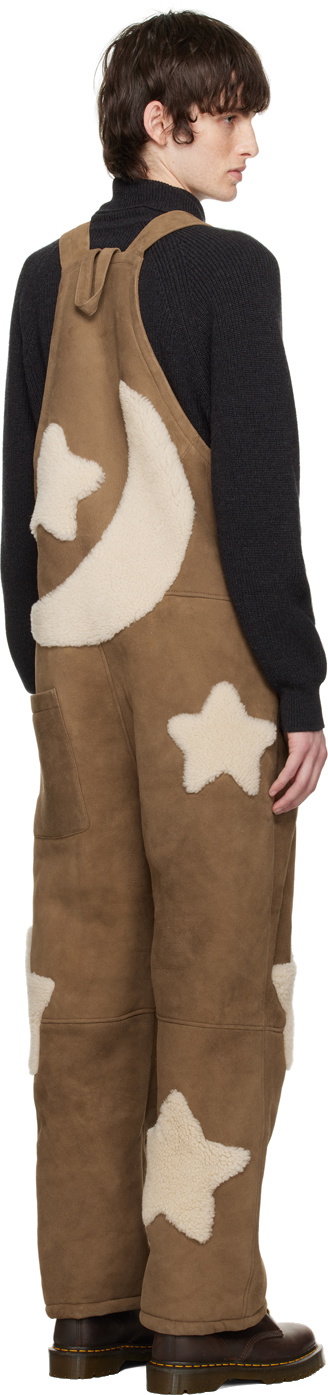 Sky High Farm Workwear Tan Shearling Star Overalls Sky High Farm Workwear