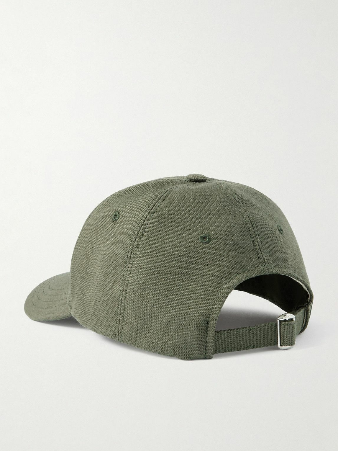 LOEWE - Logo-Appliquéd Cotton-Canvas Baseball Cap - Green Loewe