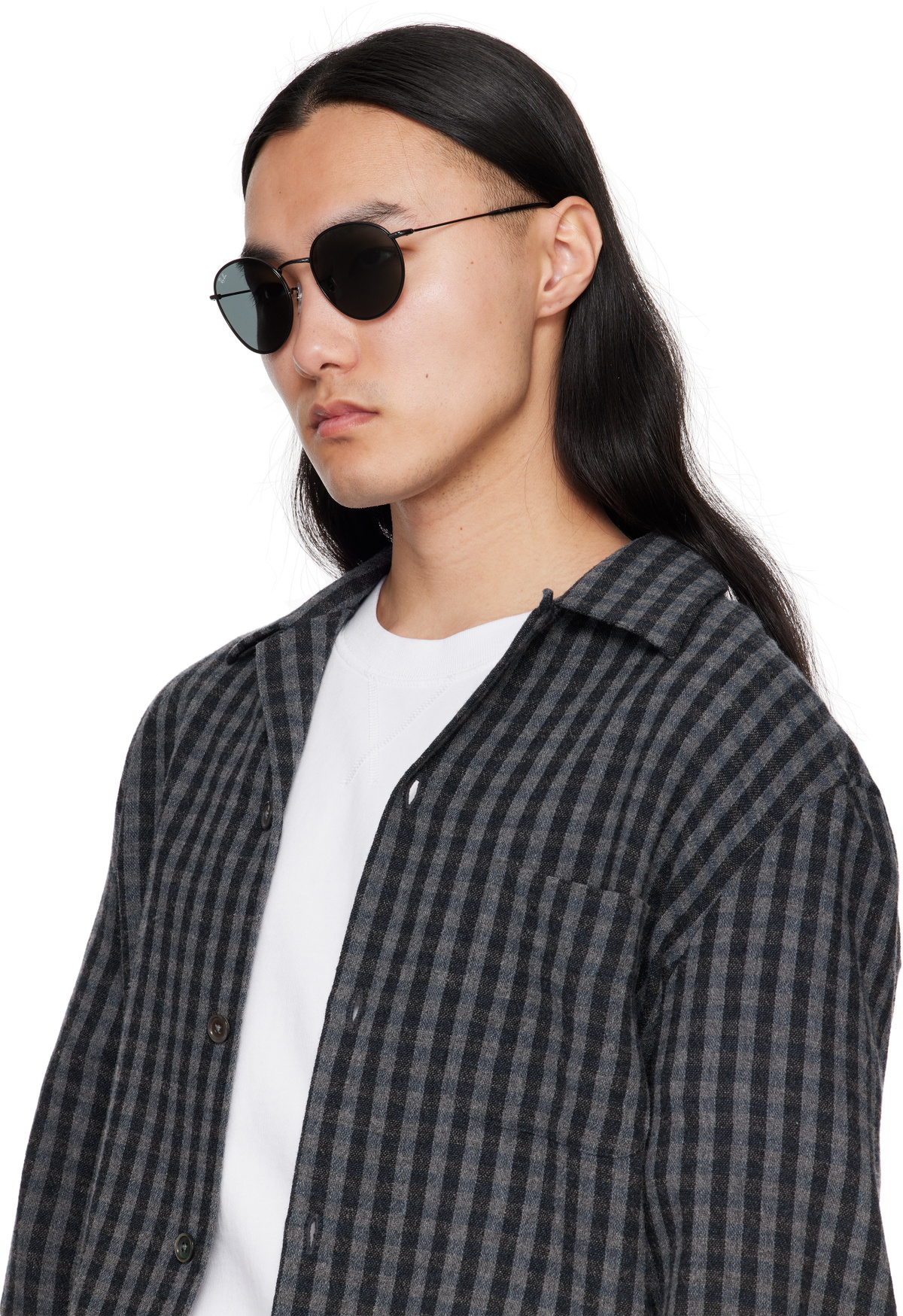 Ray-Ban Black Round Reverse Sunglasses Ray Ban