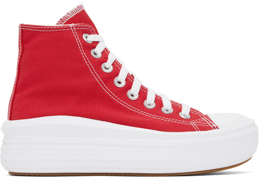 Converse Red Chuck Taylor All Star Move Sneakers Converse