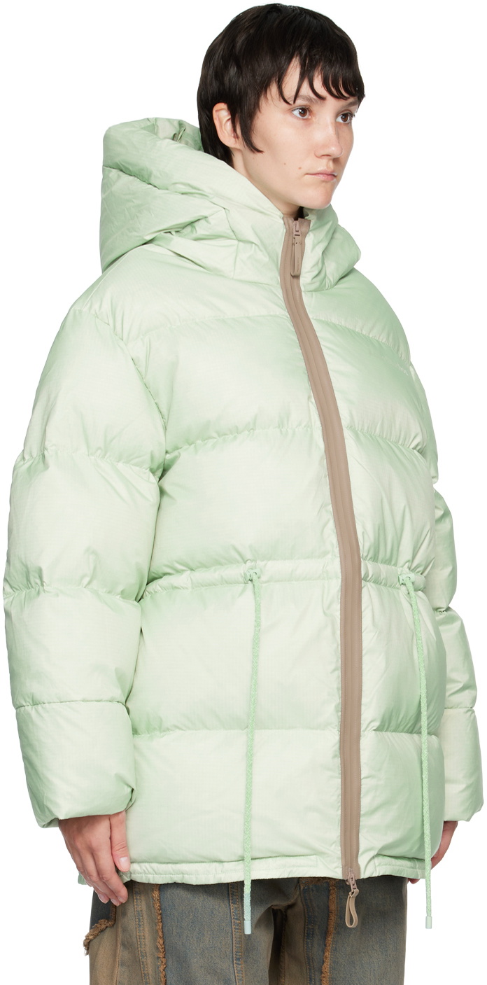 Acne Studios Green Puffer Down Jacket Acne Studios