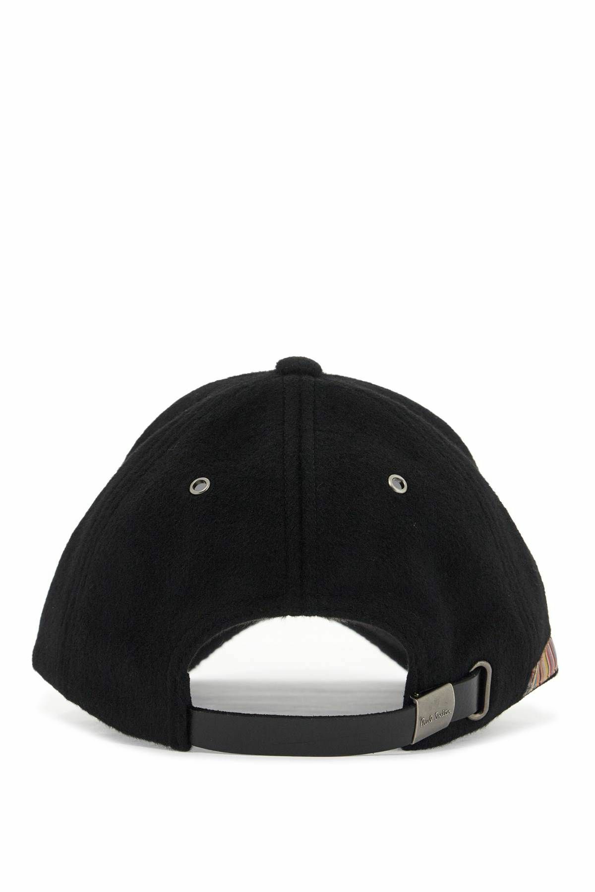 PAUL SMITH woolen baseball cap made of cloth Black Paul Smith
