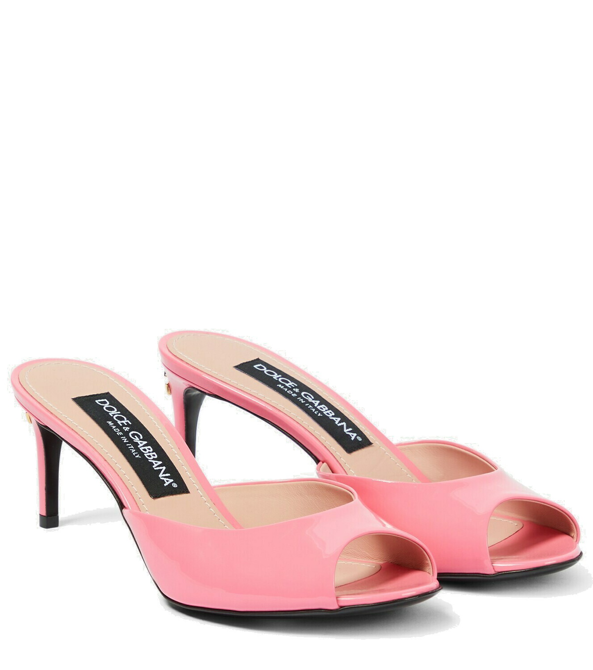 Dolce&Gabbana - Patent leather mules Dolce & Gabbana