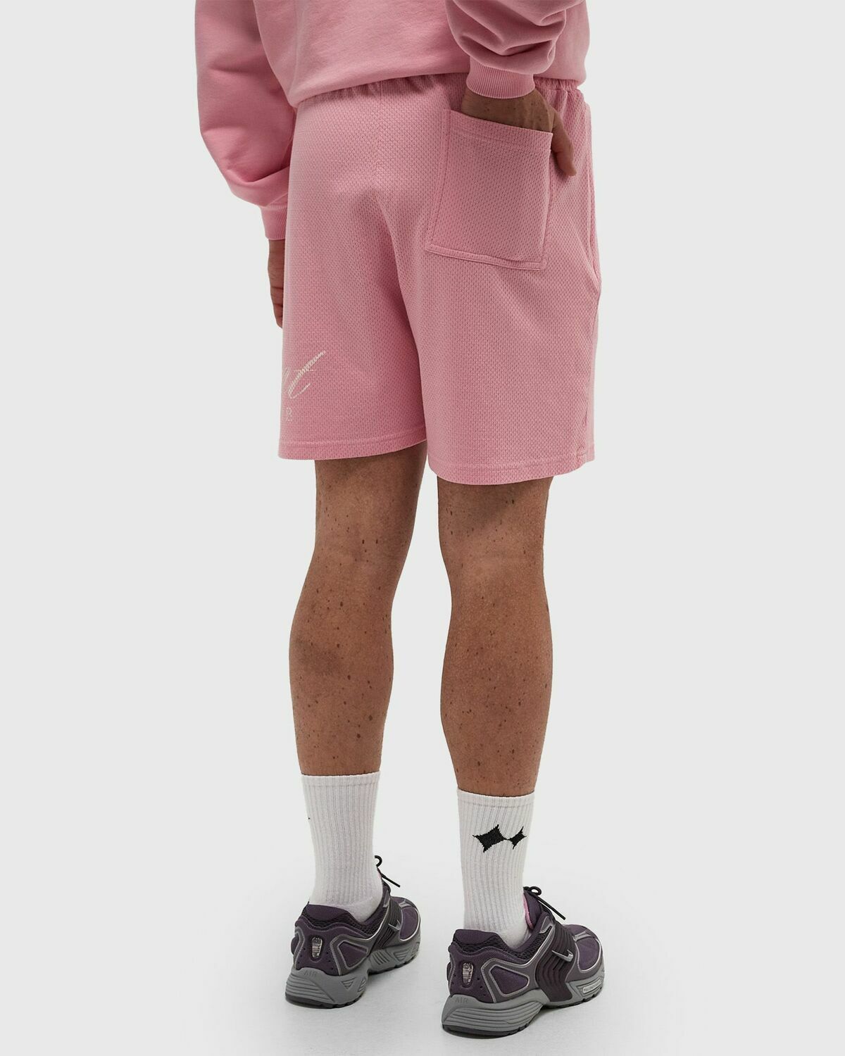 Represent REPRESENT OWNERS CLUB SCRIPT MESH SHORTS pink Mens Sport ...