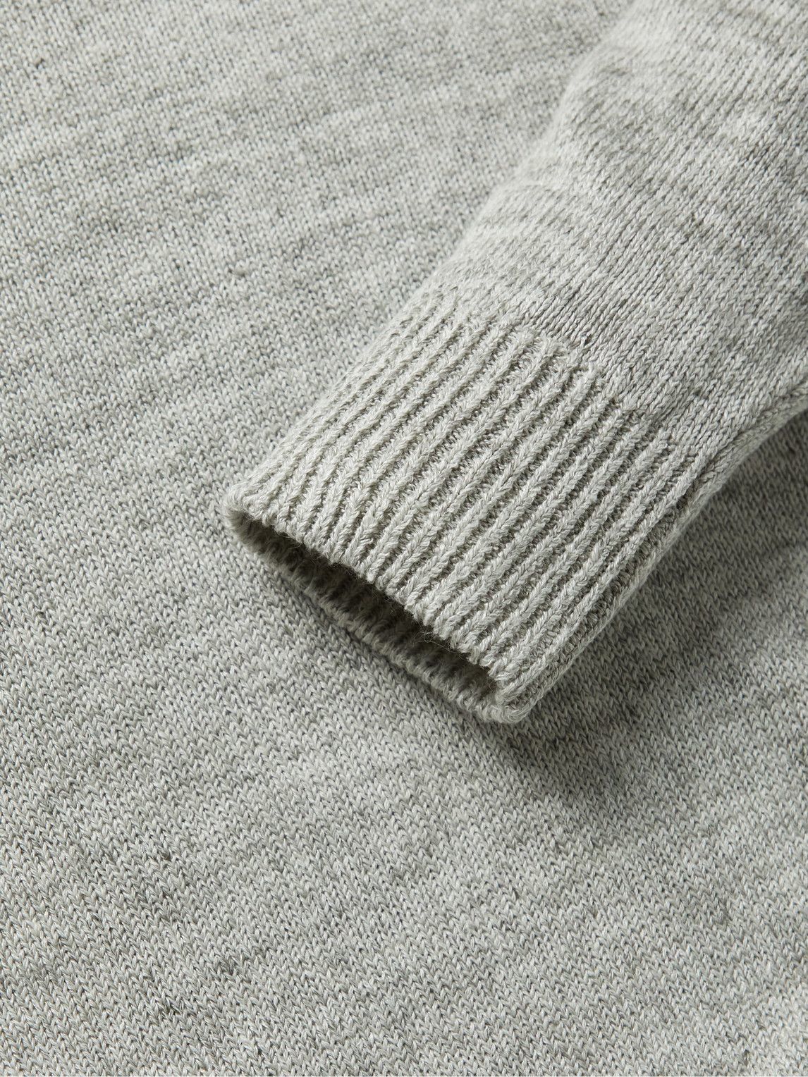 Inis Meáin - Donegal Linen Sweater - Gray Inis Meáin