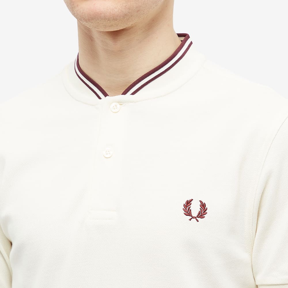 Fred Perry Authentic Men's Bomber Jacket Collar Polo Shirt in Ecru Fred ...