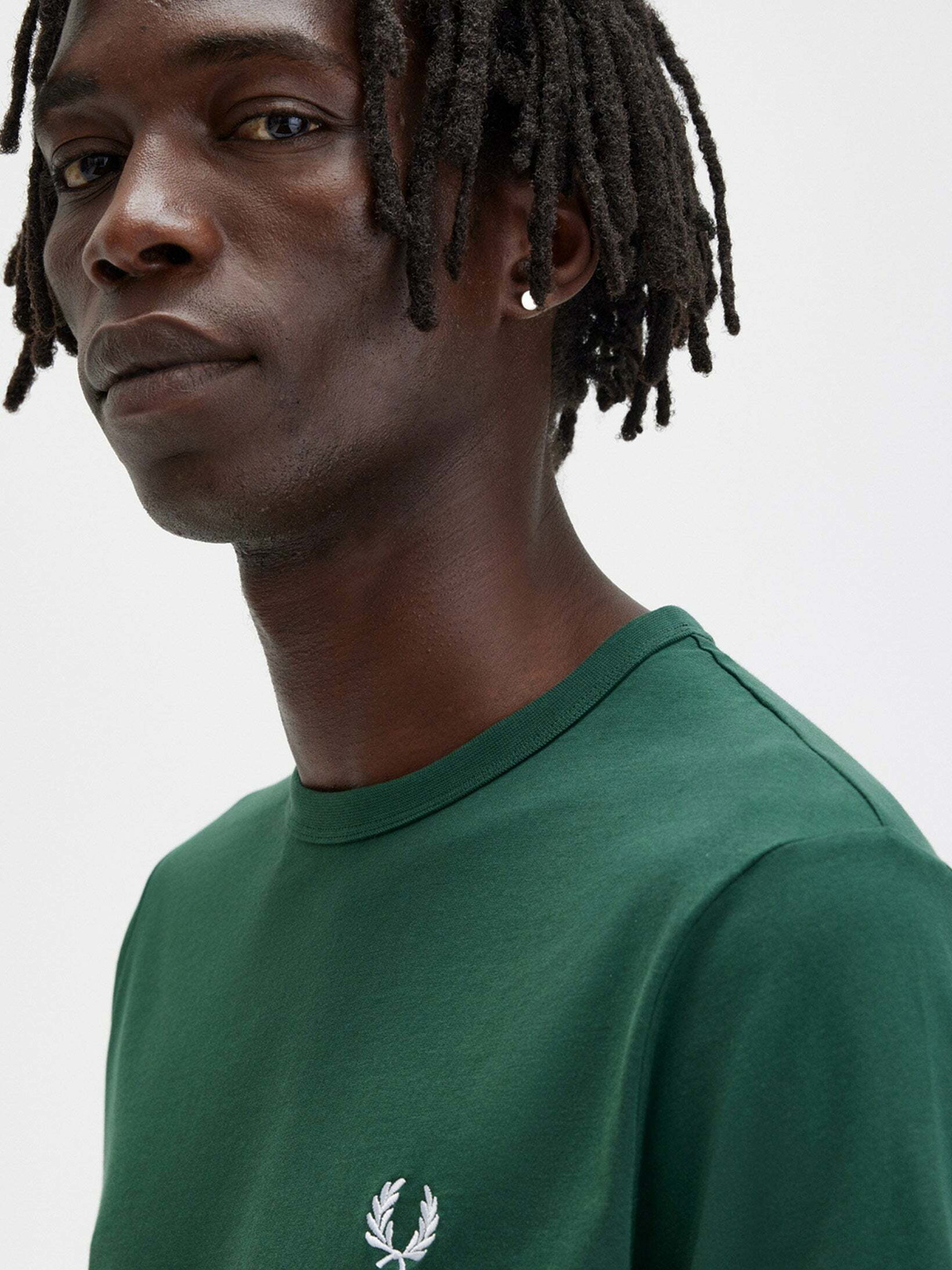 Fred Perry T Shirt Green Mens Fred Perry