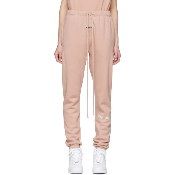 Essentials Pink Fleece Reflective Lounge Pants Essentials