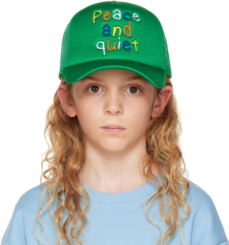 Museum of Peace & Quiet SSENSE Exclusive Kids Green Scribble Cap Museum ...