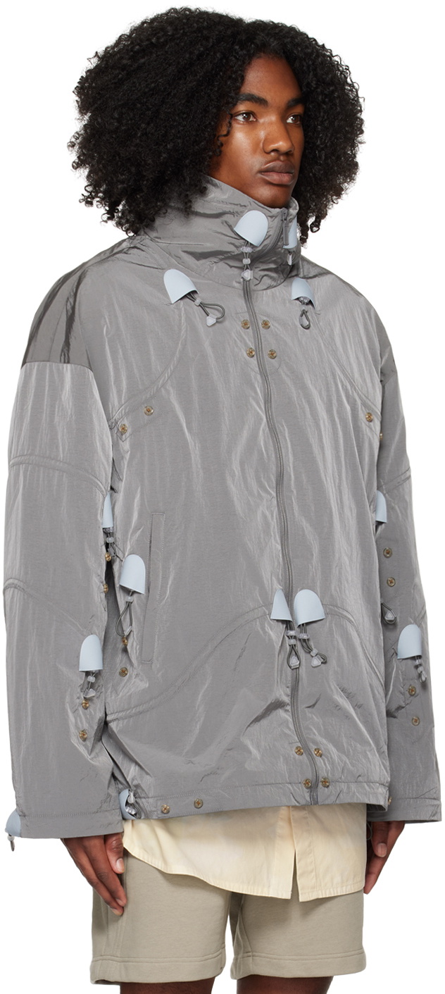 A. A. Spectrum Gray Pressure Jacket A. A. Spectrum