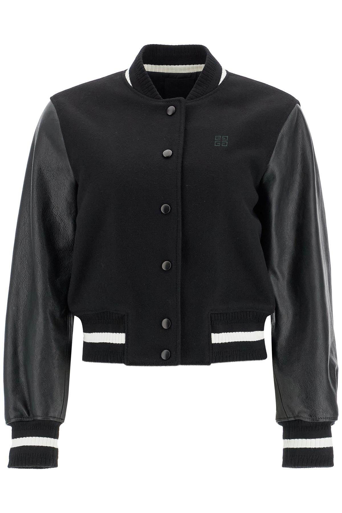 GIVENCHY wool and leather varsity jacket Black Givenchy