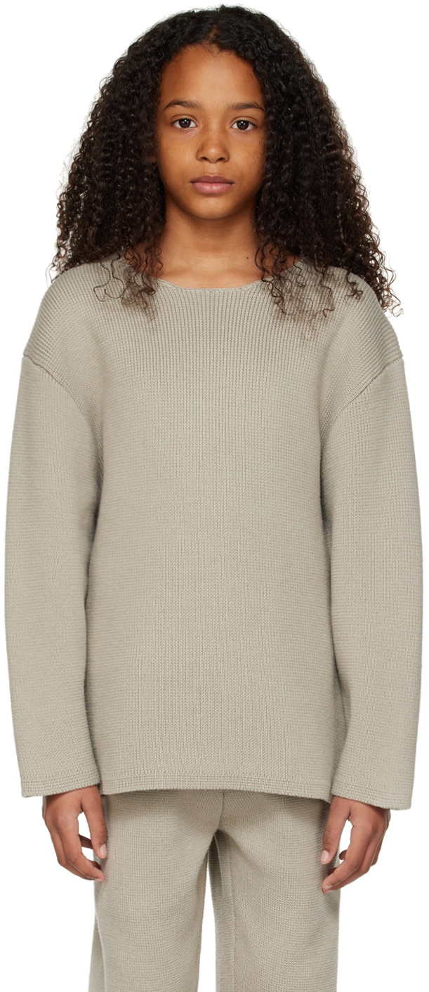 Essentials Kids Gray Crewneck Sweater Essentials